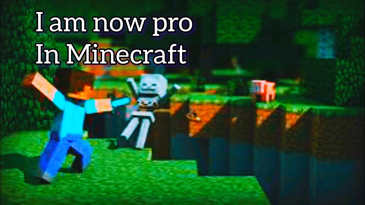 Playing Minecraft once again but now I'm a pro 😎||becoming a pro in ...
