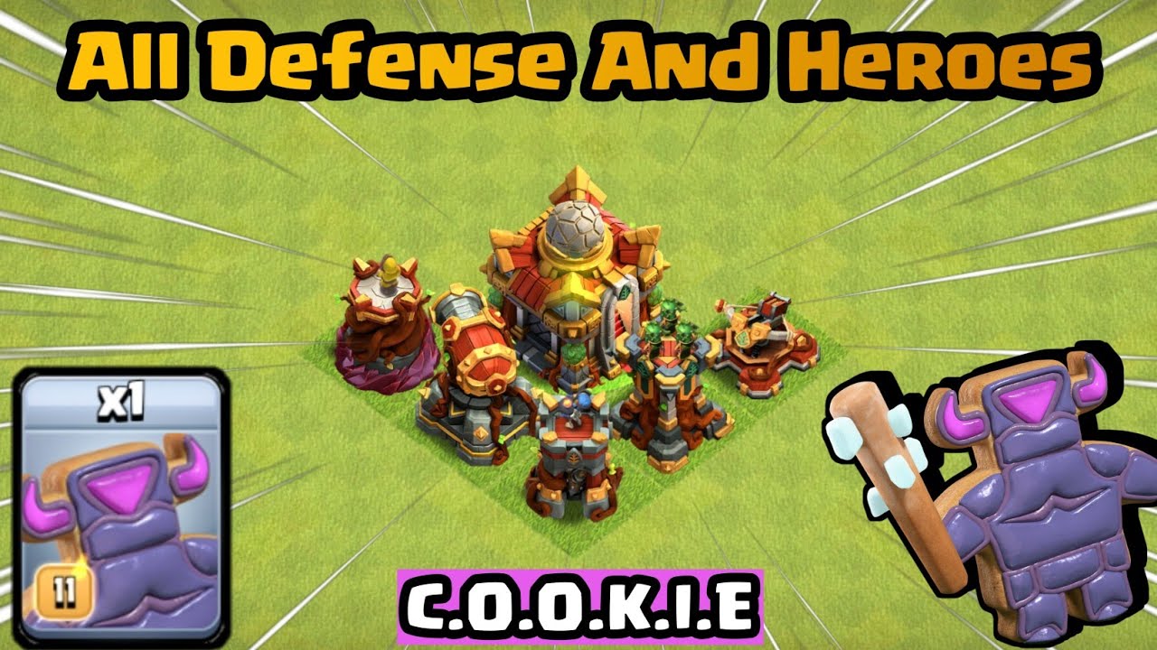 COOKIE PEKKA Vs All Defense And Heroes | Clash Of Clans - YouTube