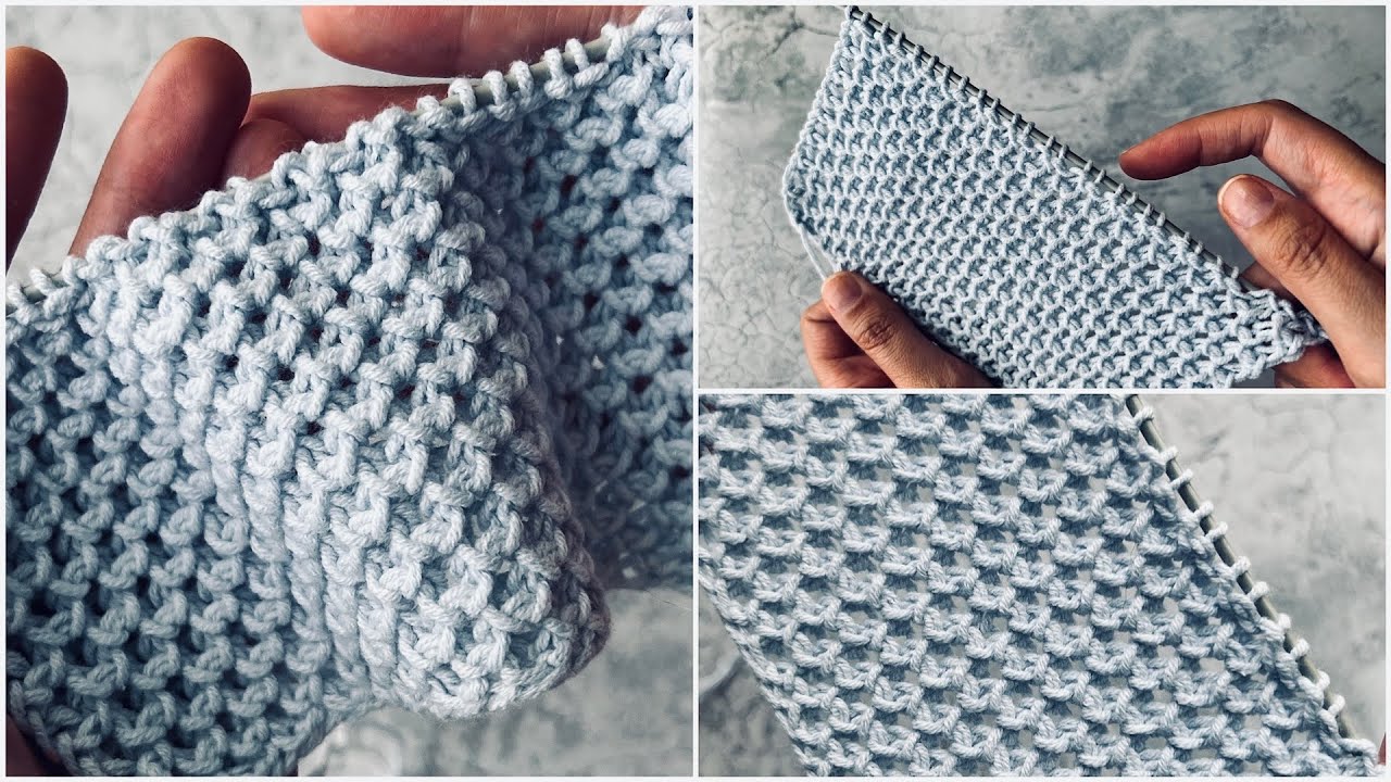 Incredible Knitting Pattern: Mini Honeycomb - YouTube