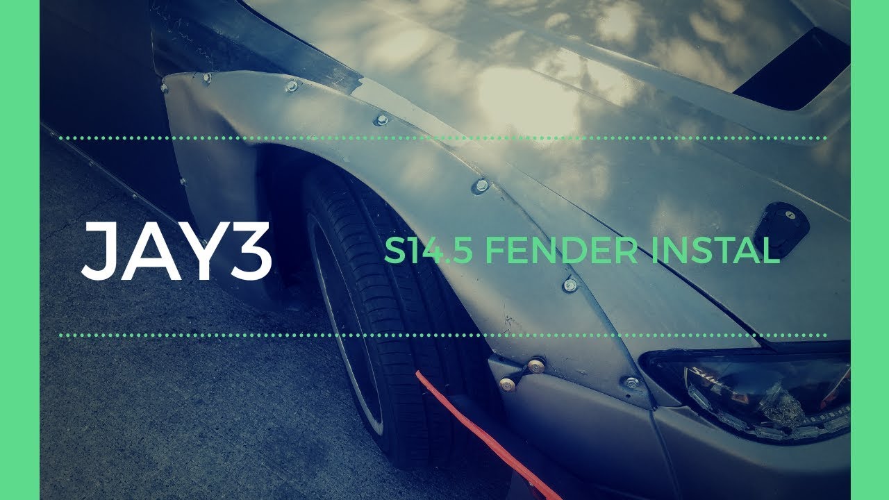 S14.5 conversion (fenders) - YouTube