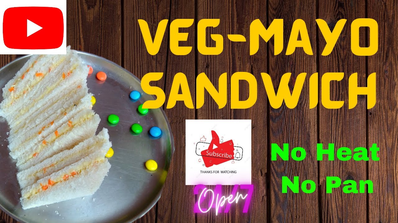veg sandwich recipe without oil | veg sandwich recipe without fire ...