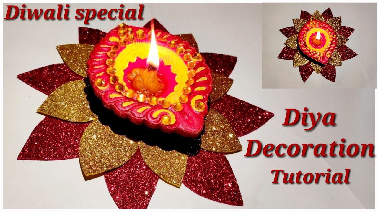 diya decoration ideas | diya decoration competition | diya decoration ...