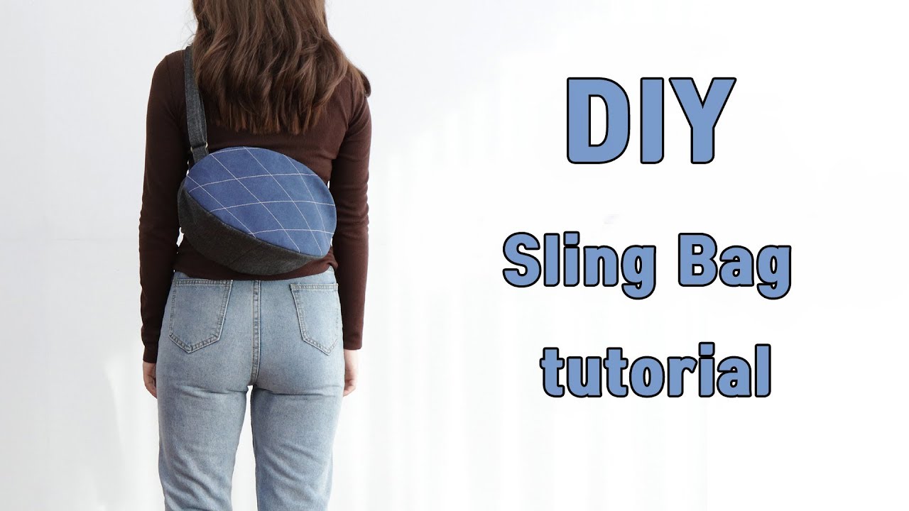 DIY Sling Bag tutorial/Hip Sack making/bagMaking/힙색 만들기/sewing DIY ...