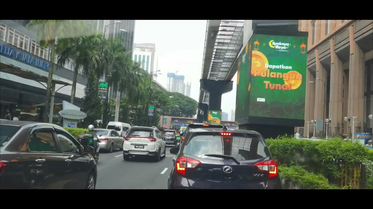 Kuala Lumpur Today, Driving From The Federal Territory Mosque To Proton ...