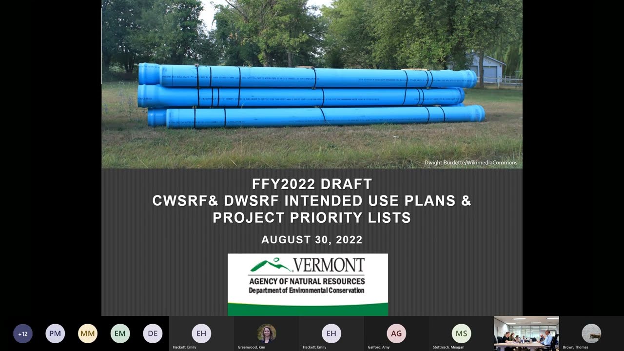 FFY 2022 Draft CWSRF and DWSRF Intended Use Plans and Project Priority ...
