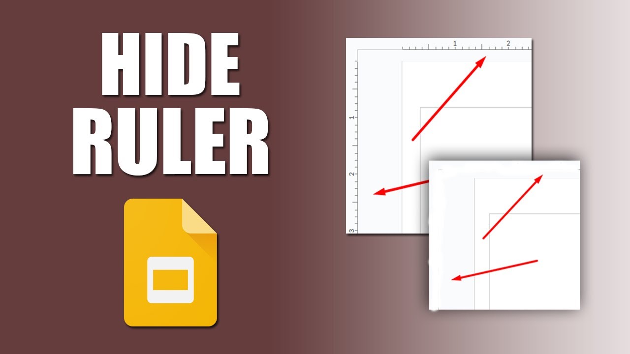 How to hide ruler in google slides - YouTube