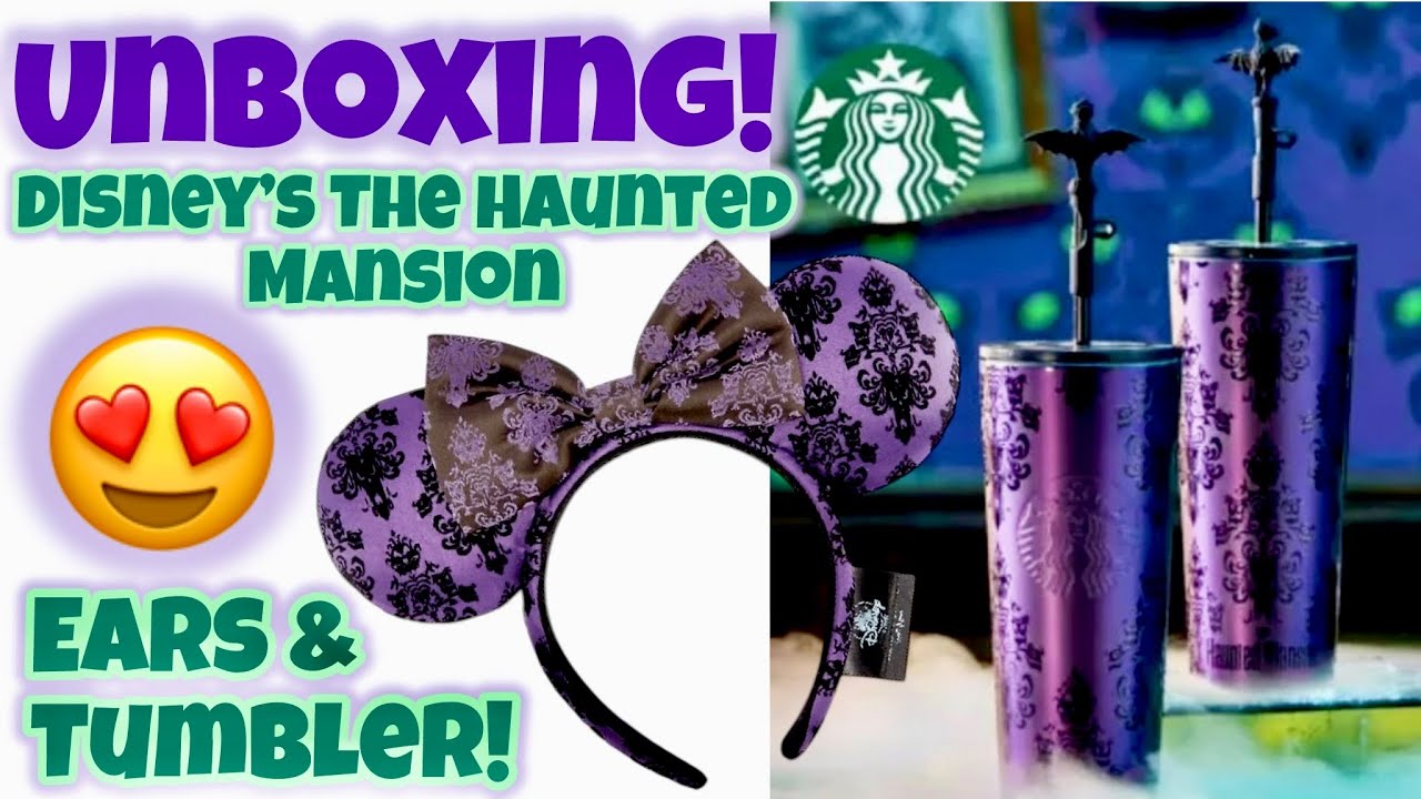 Up Close look at the NEW Haunted Mansion Starbucks Tumbler! - YouTube