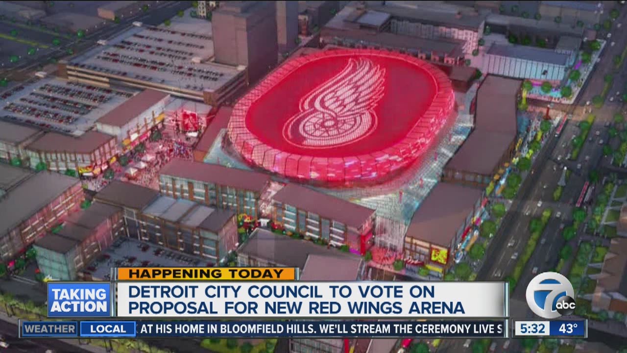 Detroit City Council expected to vote on new Red Wings arena rezoning ...