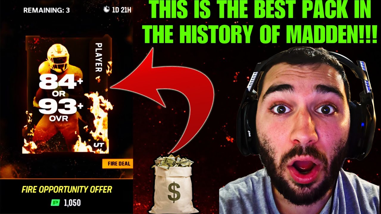 FIRE OPPORTUNITY OFFER!!! MOST INSANE PACK IN MADDEN HISTORY!!! MUT ...