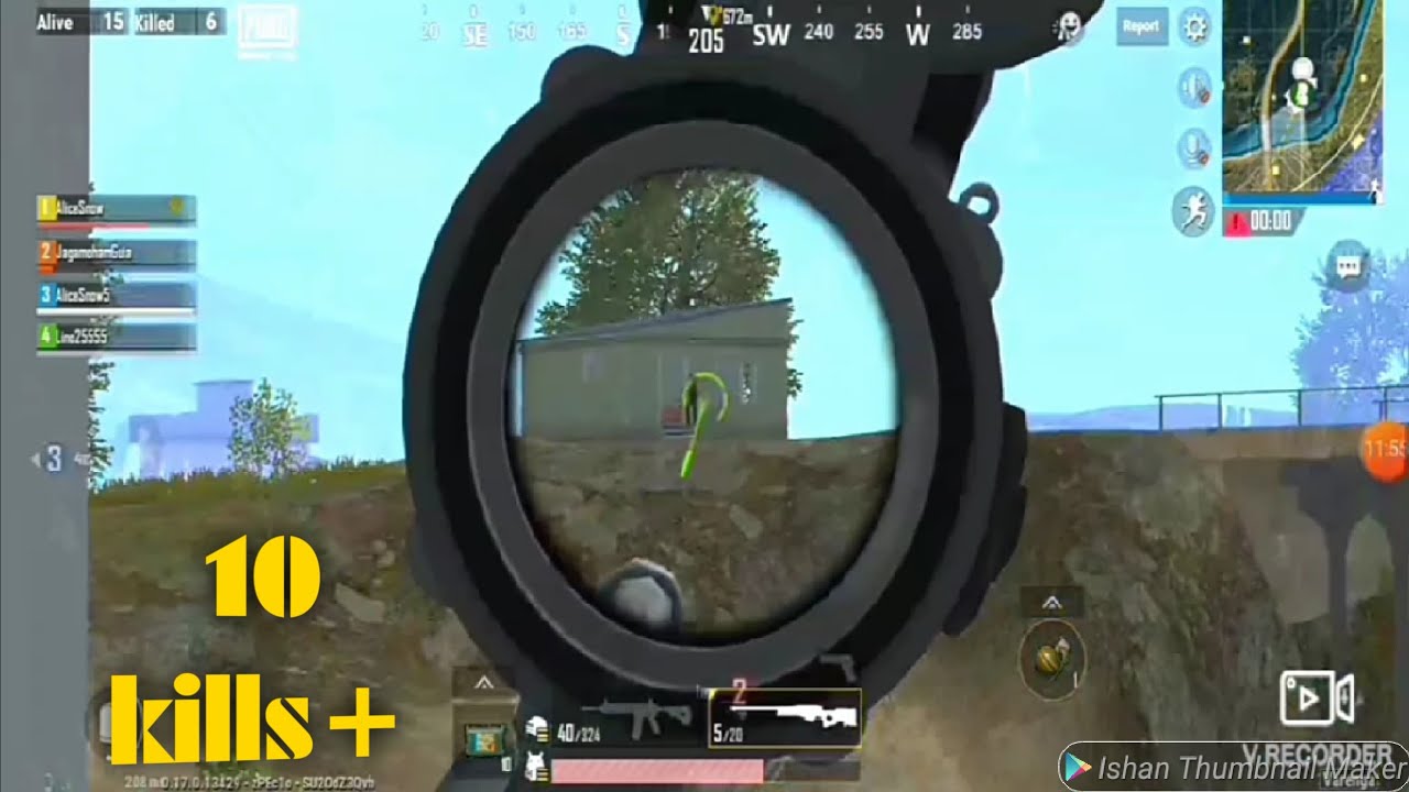 Use sniping gun Awm from headshot and m416 special gun and location ...