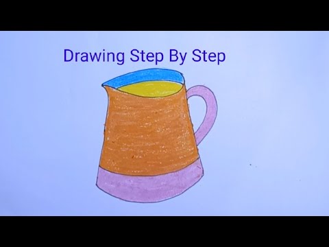 How To Draw A Mug | Mug Drawing Easy Step By Step | Sketch Book Easy ...