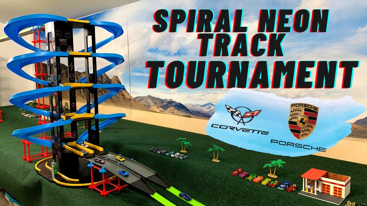 DIECAST CARS RACING | DOUBLE SPIRAL TOURNAMENT | DAY 2 | PORSCHE - YouTube