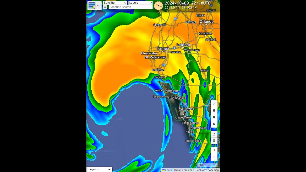 Hurricane Milton - Radar Images and Loops - YouTube