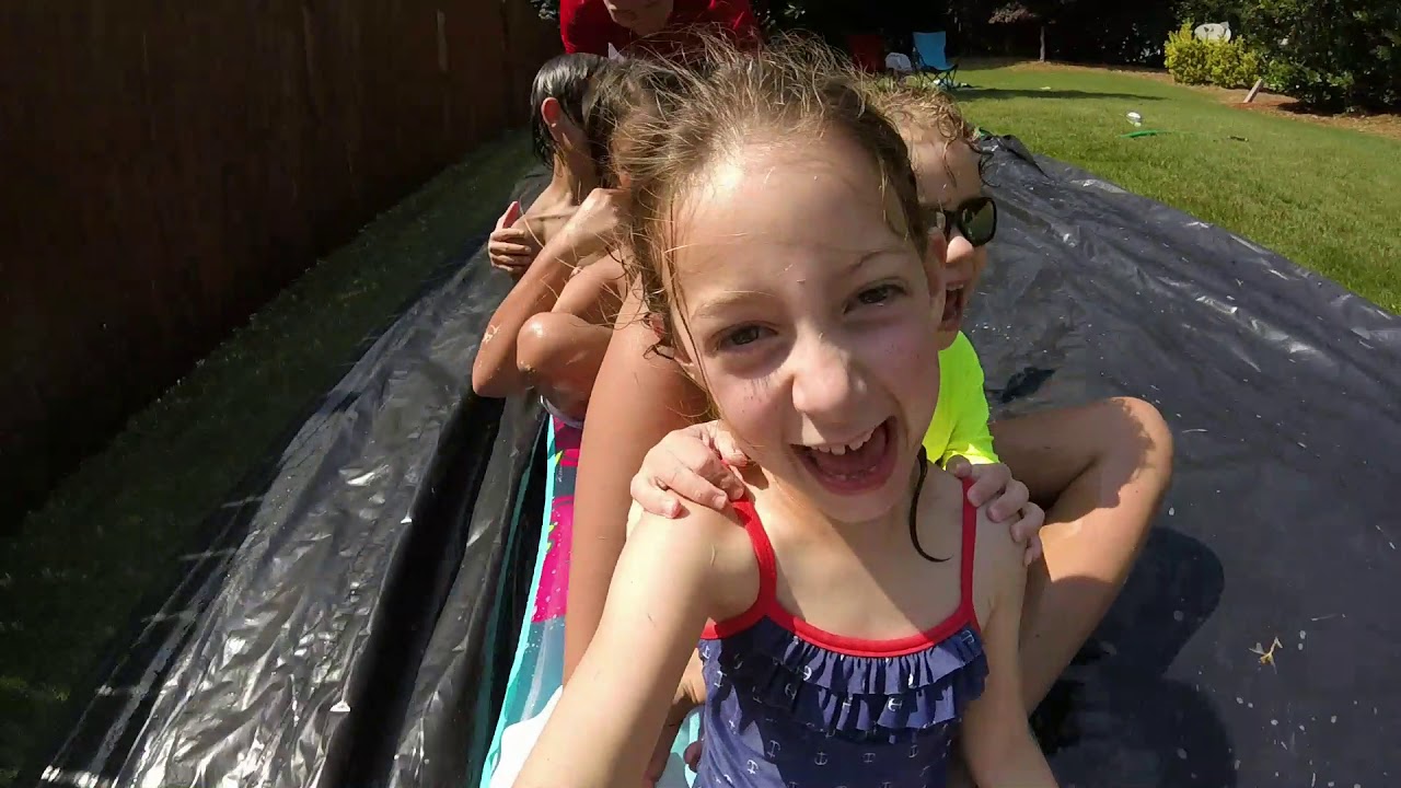 100 Foot Slip And Slide Fun Youtube
