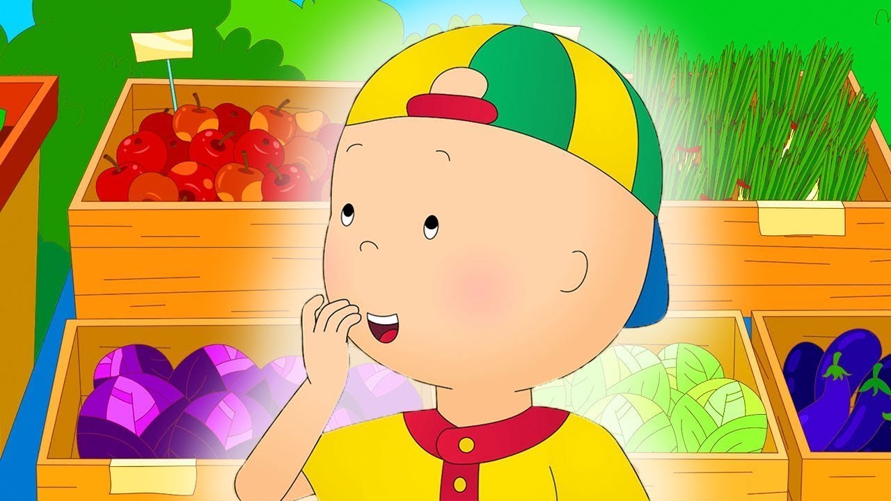 Caillou learns about Vegetables | Funny Animated cartoons Kids | WATCH ...