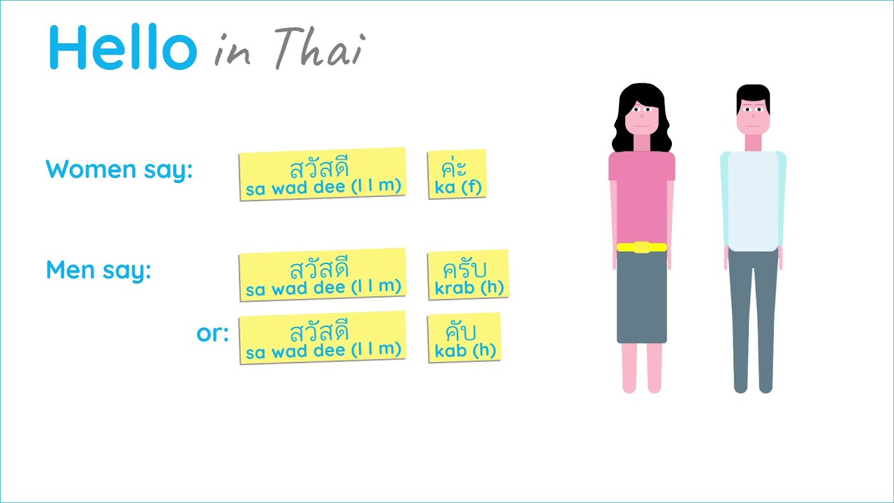 Hello in Thai - YouTube