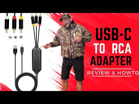 USB C to RCA Cable Adapter with USB A Charging Review & How To - YouTube