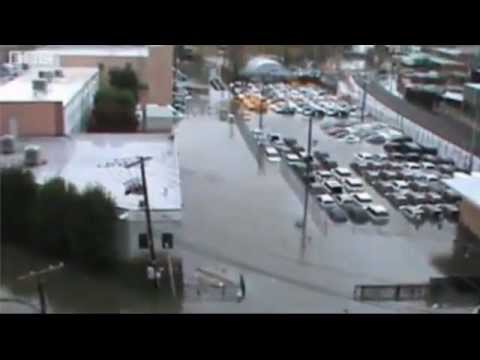 Storm Sandy: Flooding in Hoboken, New Jersey. Hurricane Sandy in New ...