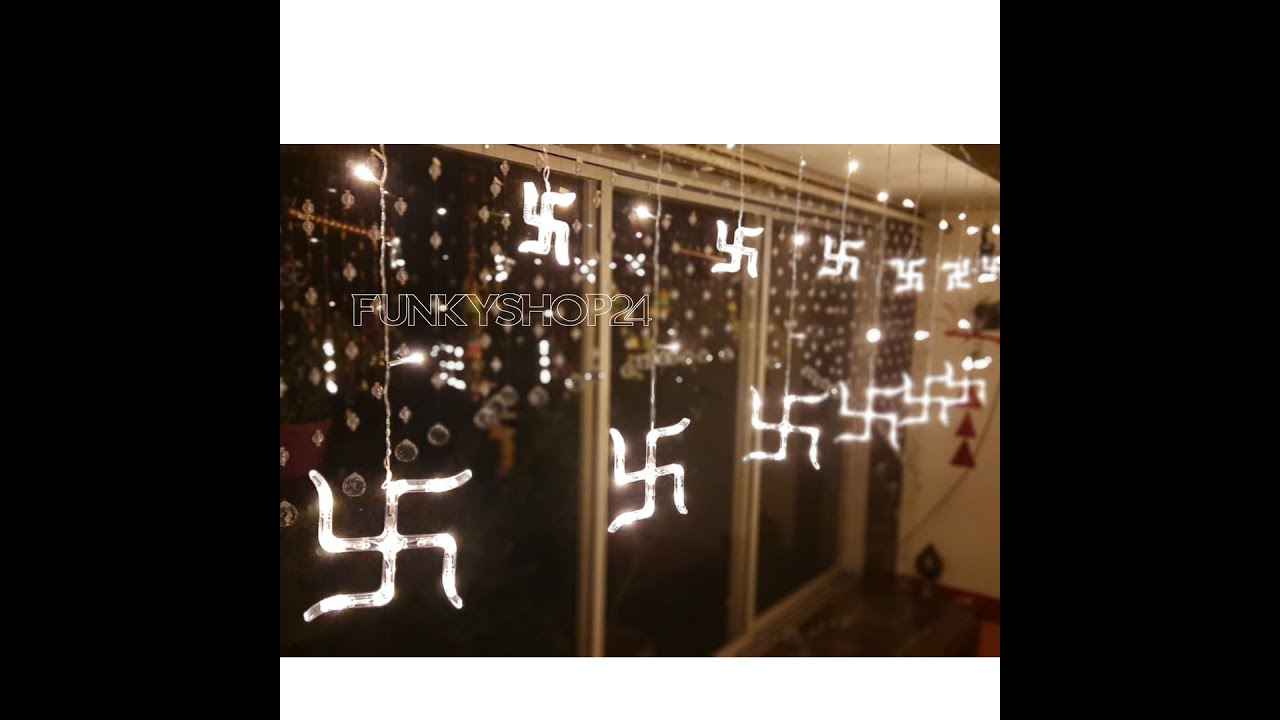 Swastik Light | Funkyshop24 | Curtain Light | Diwali Light | Buy Online ...
