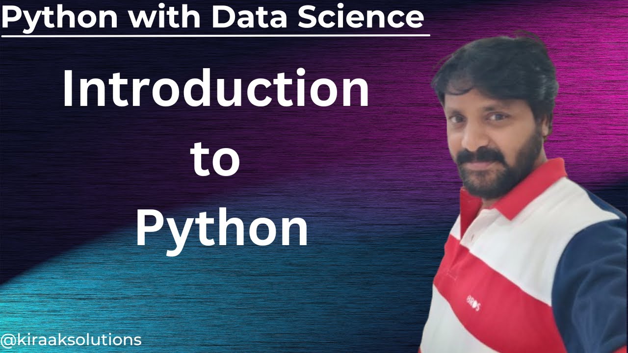 Python with DataScience Introduction - YouTube