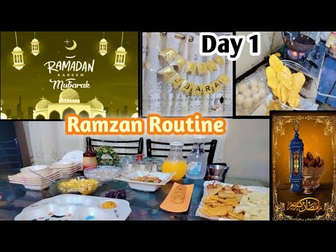 Ramzan Routine vlog // Ramzan Day 1st Home decoration 🎉 Rabshah Kamran ...