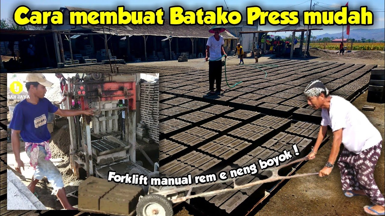 Produksi Batako Pres Mesin || UD. INDAH JAYA || Fotocopy batako 1 hari ...