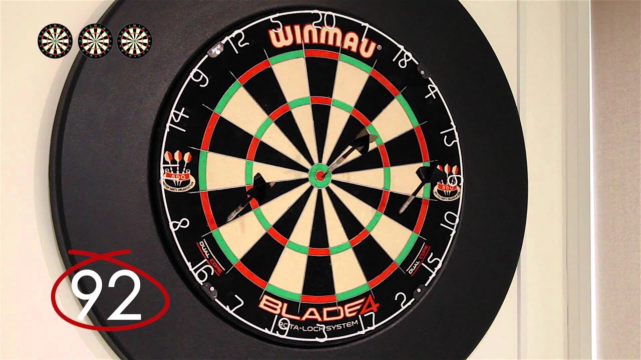 Perfectdarts Darts Checkouts - 92 - YouTube
