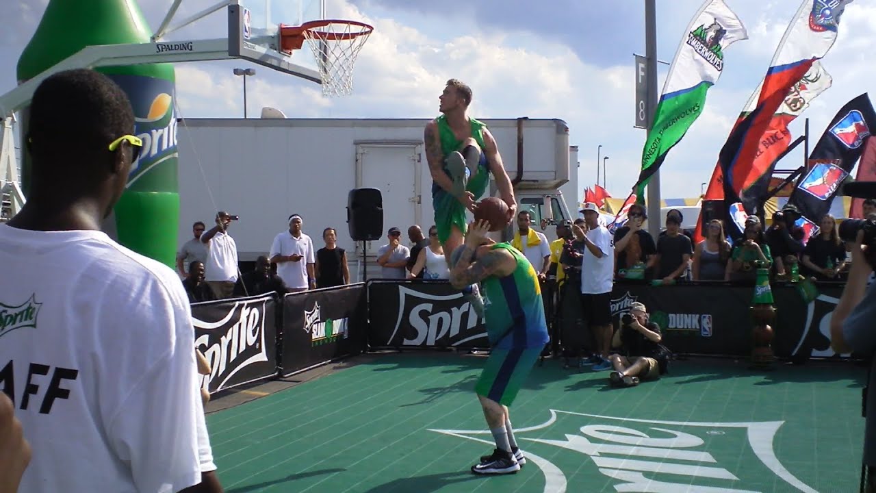 B A Slam Sprite Dunk Contest sick dunks 1st Place! - YouTube