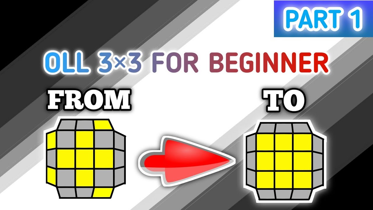 OLL 3×3 Tutorial For Beginner Part 1 : Bentuk Cross - YouTube
