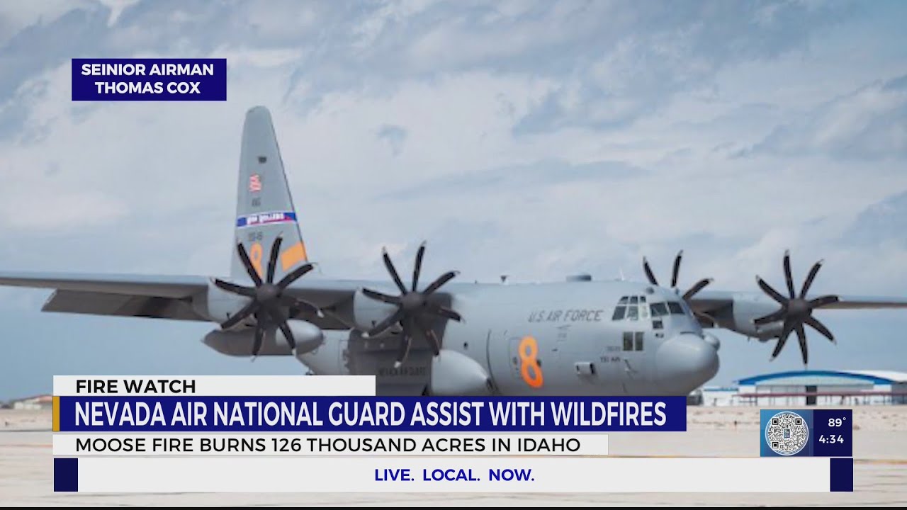Nevada Air National Guard assists with wildfires - YouTube