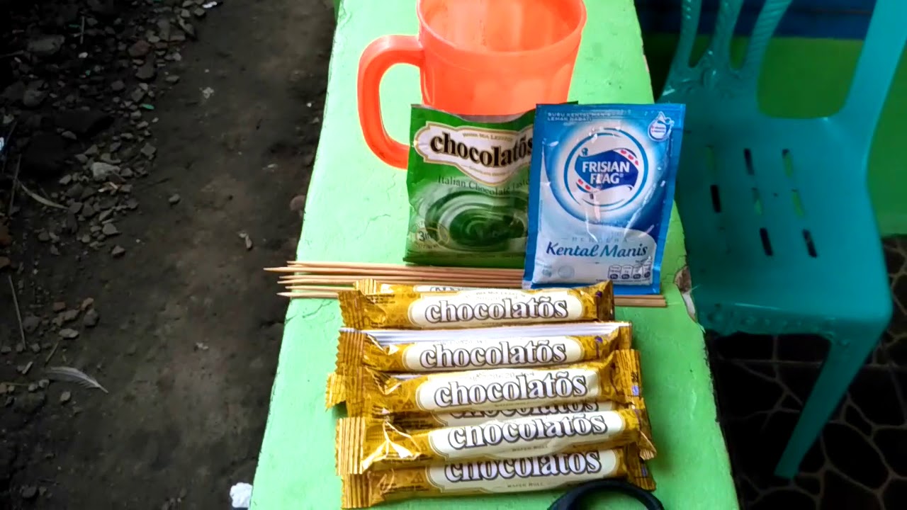 Membuat es chocolatos🤗 - YouTube