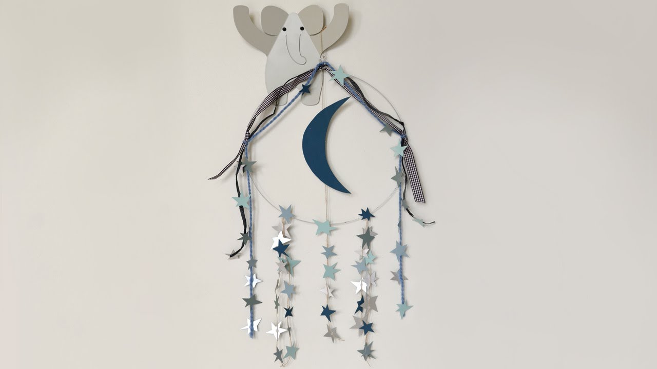 Moon mobile DIY - YouTube