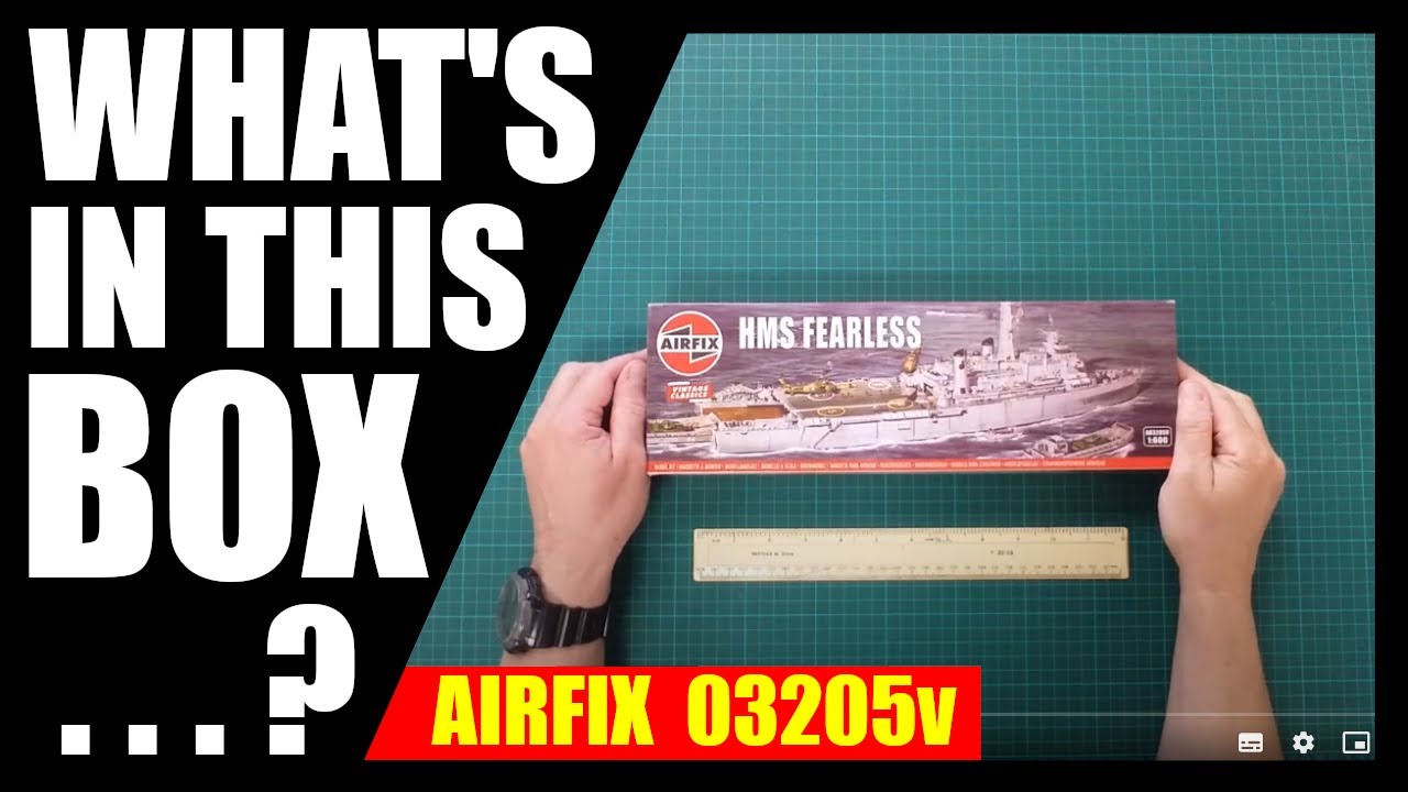 693 - Airfix A03205V HMS Fearless in 1/600 Scale - YouTube