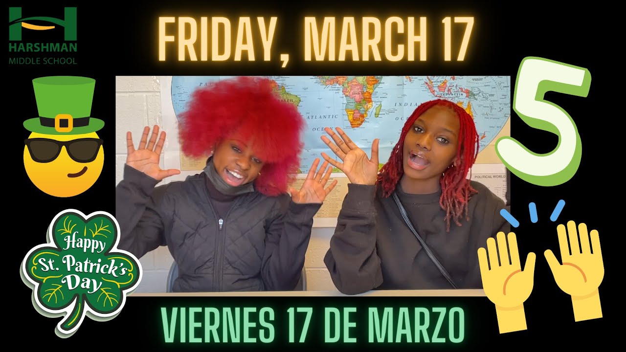 Daily Announcements: Friday, March 17, 2023 - YouTube