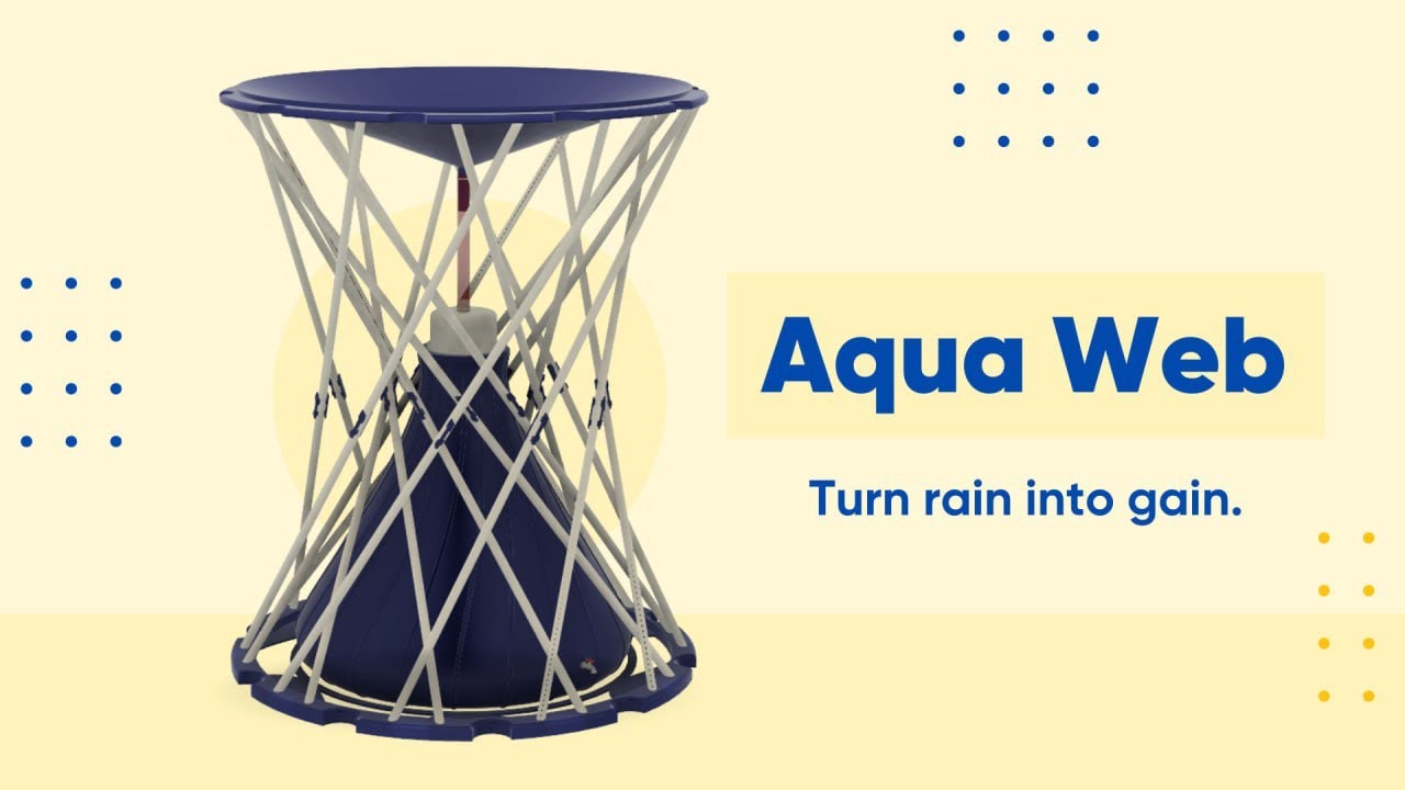 Aqua Web: Blending Art and Function in Rainwater Harvesting - YouTube