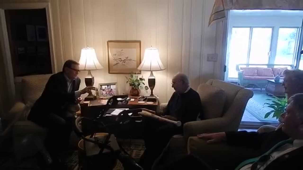 Dave "Boo" Ferriss and David Abney visit with presentation of ...