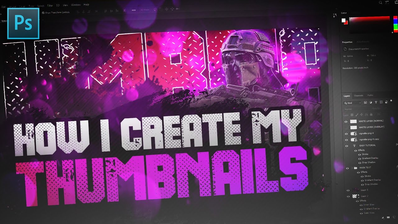 HOW I MAKE MY THUMBNAILS FOR YOUTUBE | HOW TO EDIT - 35 - YouTube