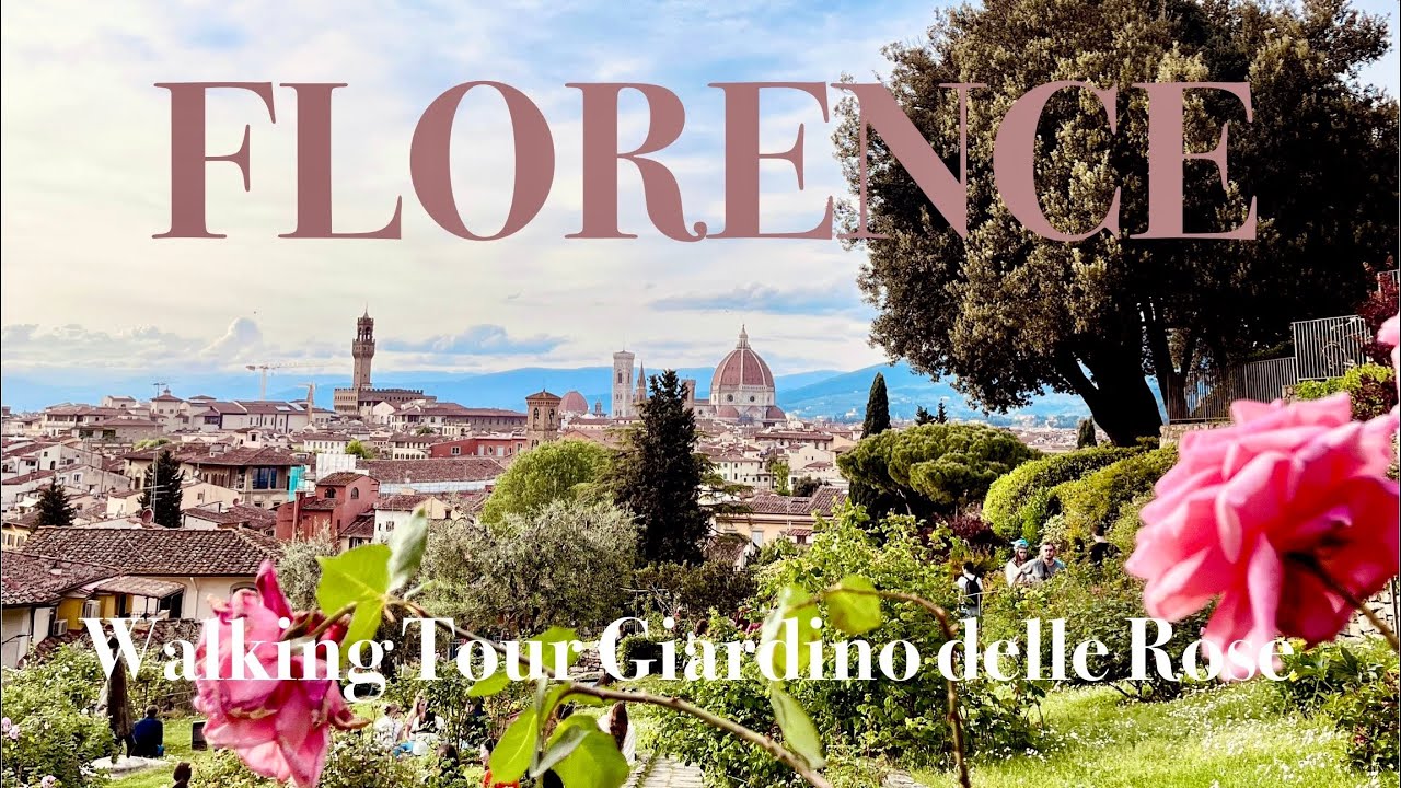 ⚜️ FLORENCE ROSE GARDEN [4k] Blossoming Walking Tour 🇮🇹 - YouTube