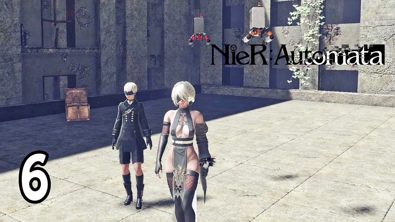 Machine Trade & Goliath Attack on City Ruins - NieR: Automata (PC ...