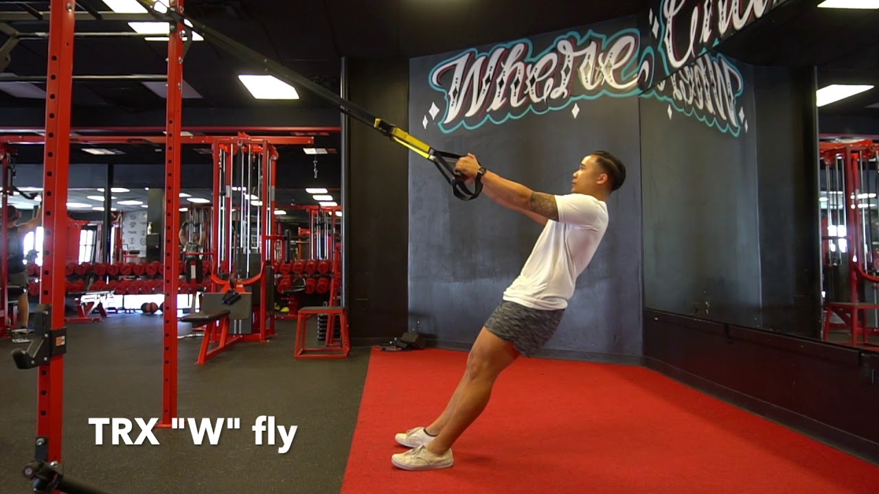 TRX W fly - YouTube