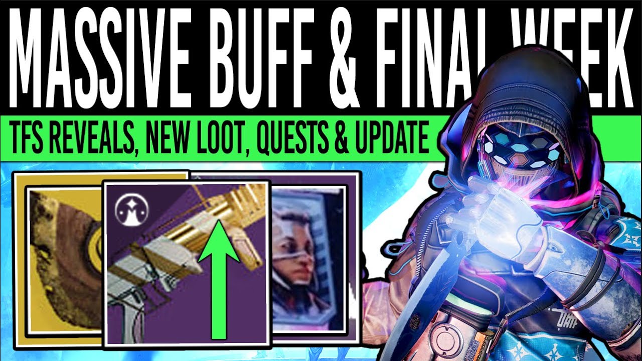 Destiny 2: MASSIVE LOOT BUFF & FINAL WARNINGS! New Exotics, Quests ...