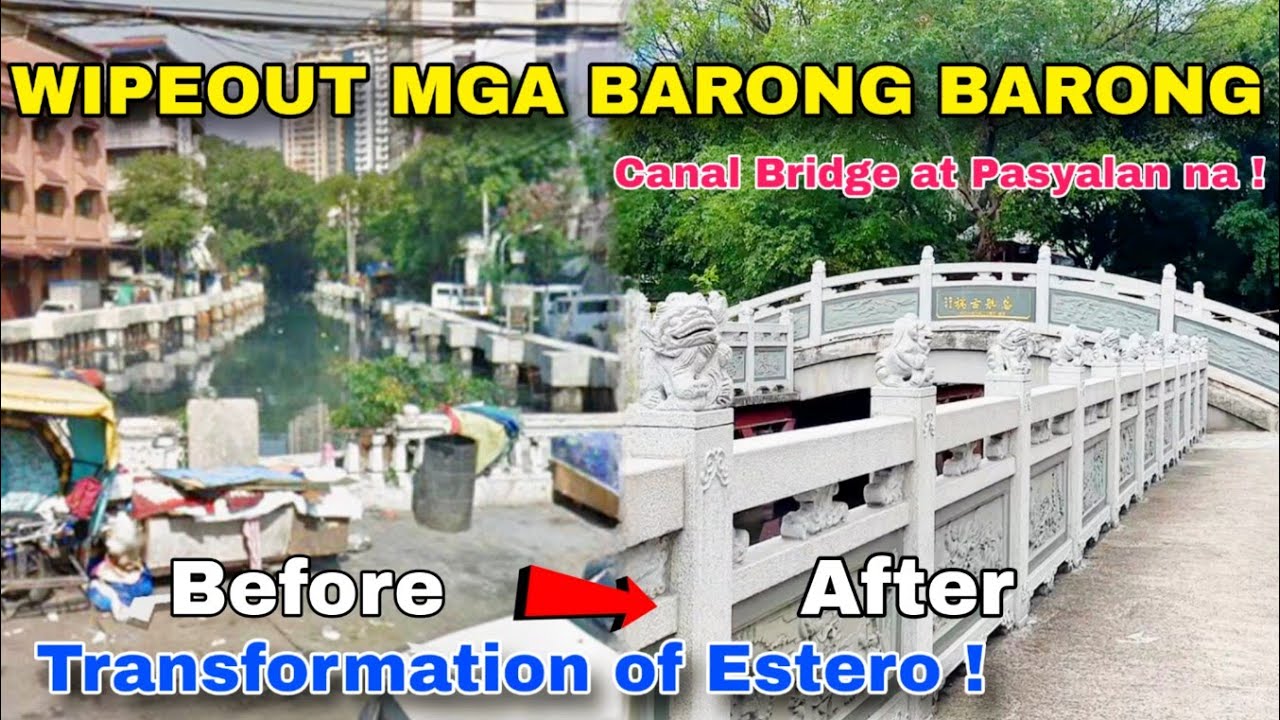 Transformation ng Estero ! Guminhawa na ! Canal Bridge at Pasyalan na ...