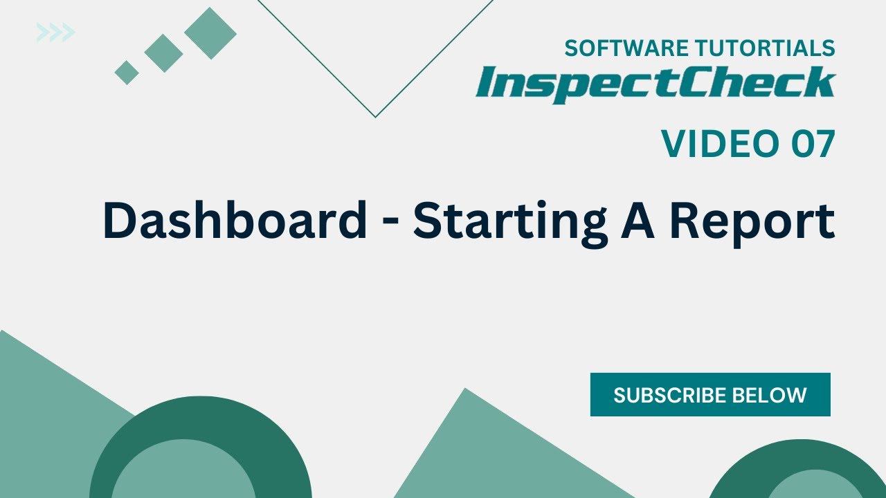 Tutorial 07: Dashboard - Starting A Report - YouTube