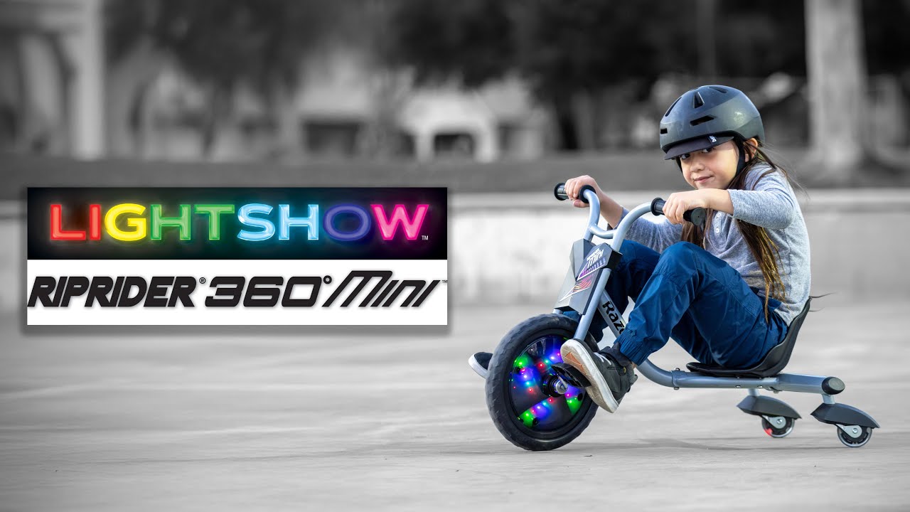 Razor RipRider 360 Mini Lightshow: Spin, Drift & Glow! - YouTube