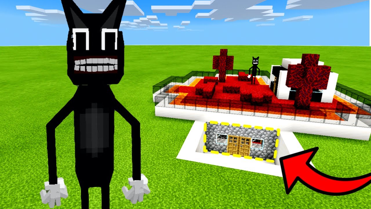 MCPE: How To Live Inside a Cartoon Cat Farm - YouTube