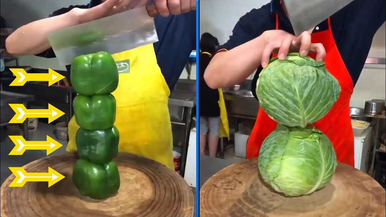 🔥Clever Techniques Of Trimming Vegetables And Fruits!🔥Super Knife ...