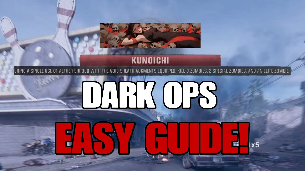 BEST METHOD TO COMPLETE "KUNOICHI" DARK OPS CHALLENGE - Call of Duty ...