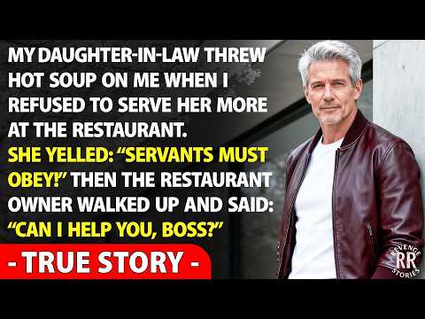 My Daughter-in-Law Threw Hot Soup on Me When I Refused to Serve Her — Until the Owner Called Me Boss
