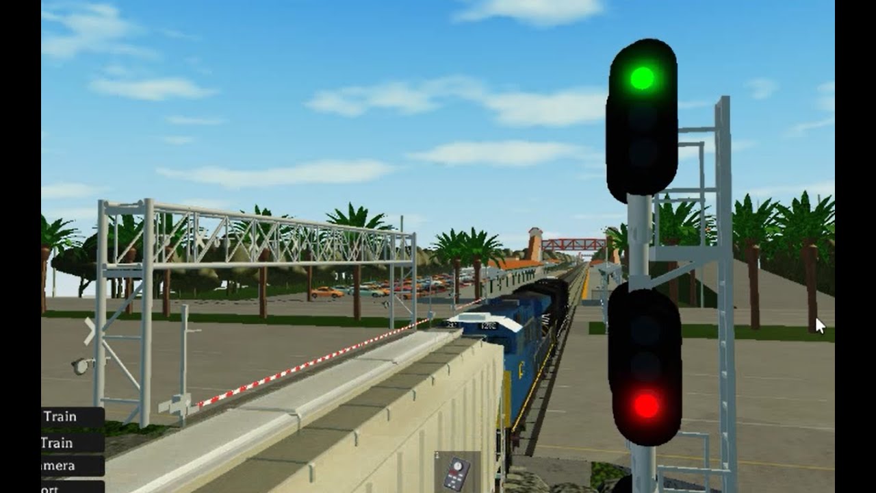 Signal Changes To Green Plus Long Norfolk Southern Freight Train in ...