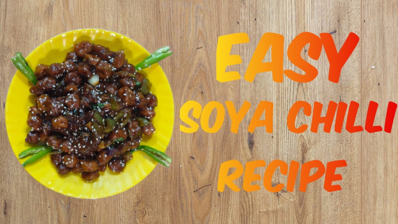 CHILLI SOYA CHUNKS RECIPE // RESTAURANT STYLE SOYA CHILLI RECIPE // # ...